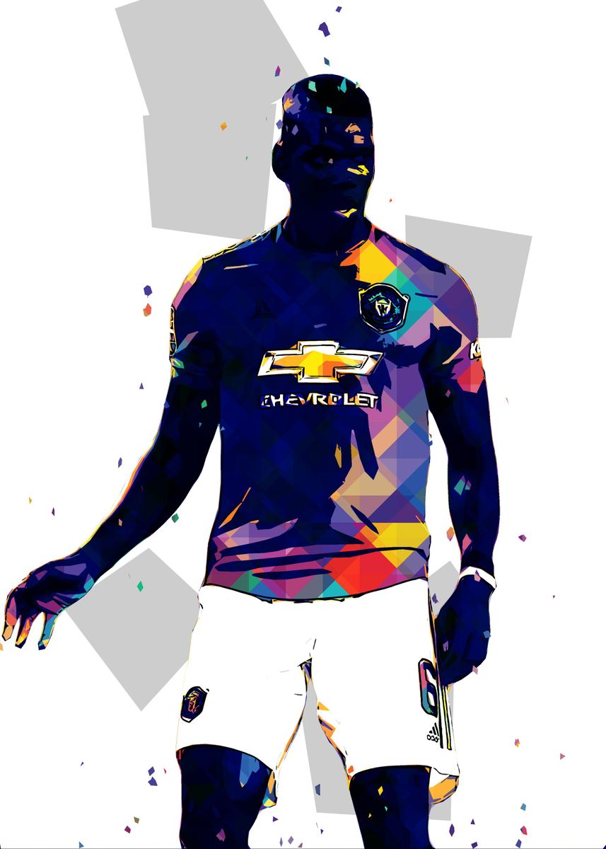 'Paul Pogba' Poster, picture, metal print, paint by RobertHall Studio ...