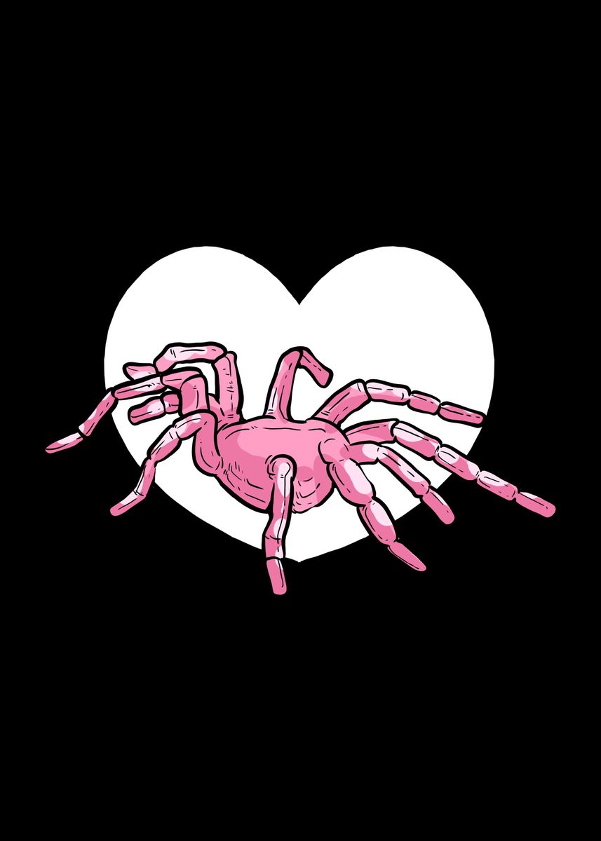 'I Love Spiders' Poster by FunnyGifts | Displate