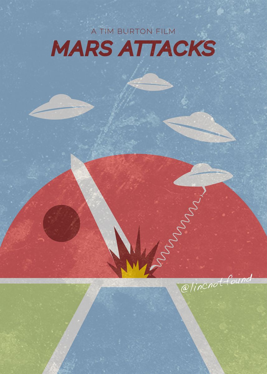 'Mars Attacks' Poster, picture, metal print, paint by lincnotfound ...
