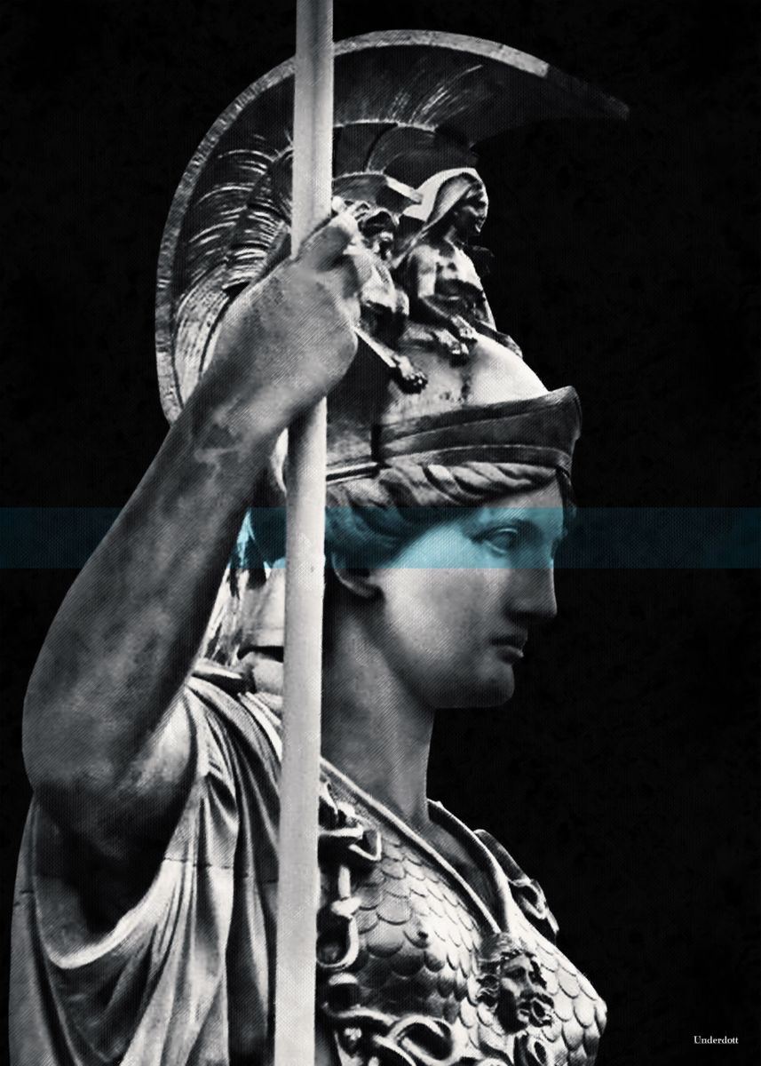 'ATHENA II' Poster, picture, metal print, paint by Underdott | Displate