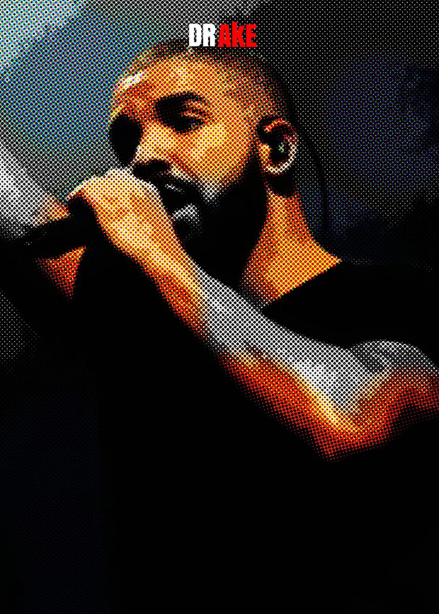 'drake' Poster, picture, metal print, paint by UltraSnail | Displate