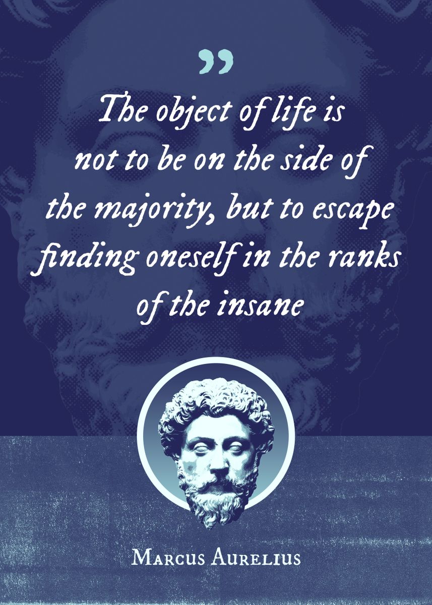 'The object of life is not ' Poster, picture, metal print, paint by ...