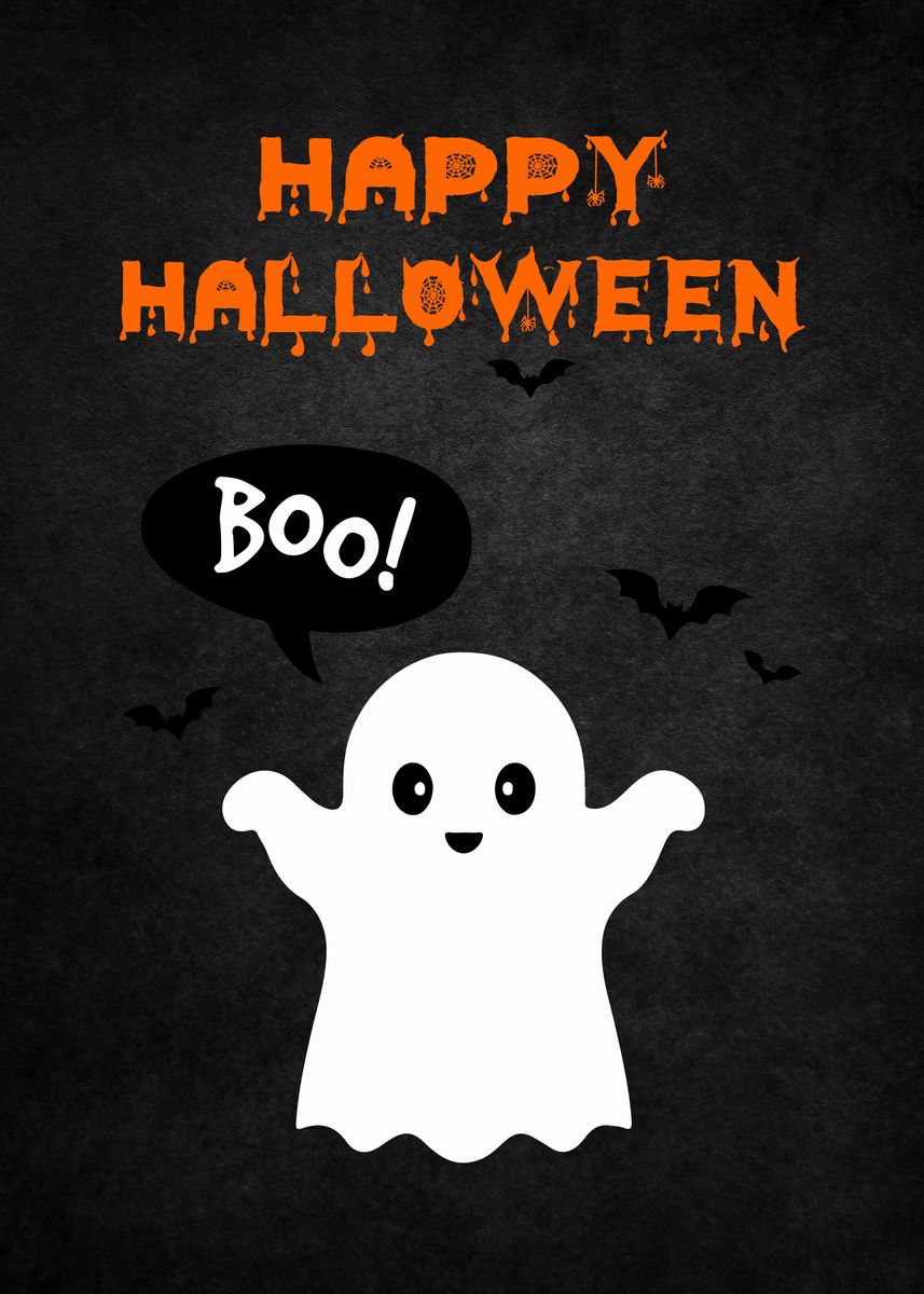 '40 Halloween Boo 40' Poster by Gloria Grant | Displate