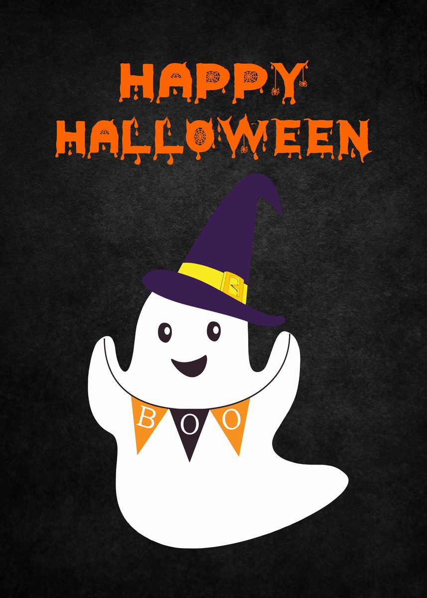 '38 Halloween Boo 38' Poster, picture, metal print, paint by Gloria ...