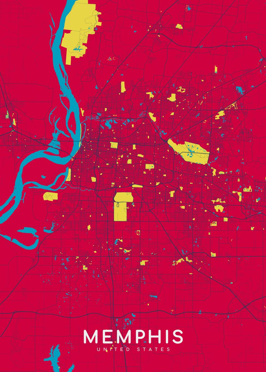 'Memphis' Poster by mapsies | Displate