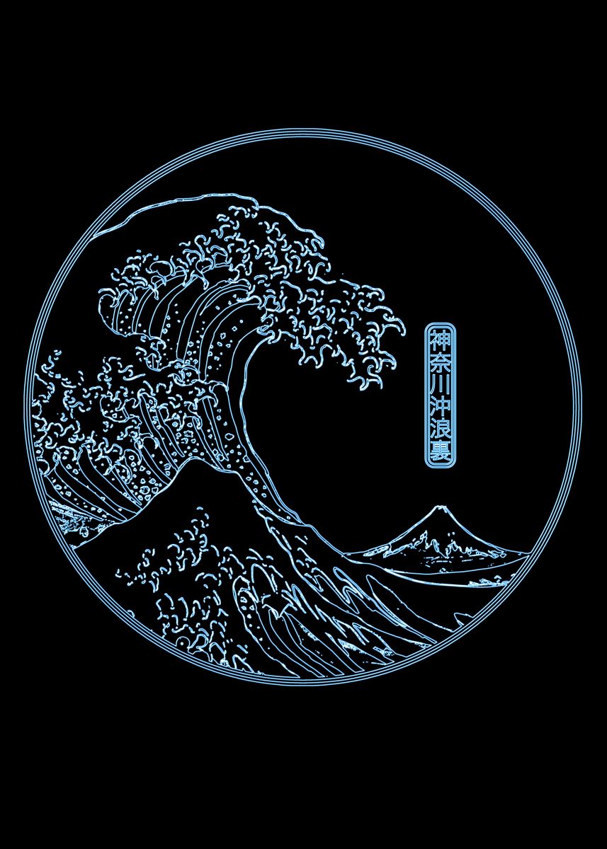 'Neon Wave' Poster by Fanfreak | Displate