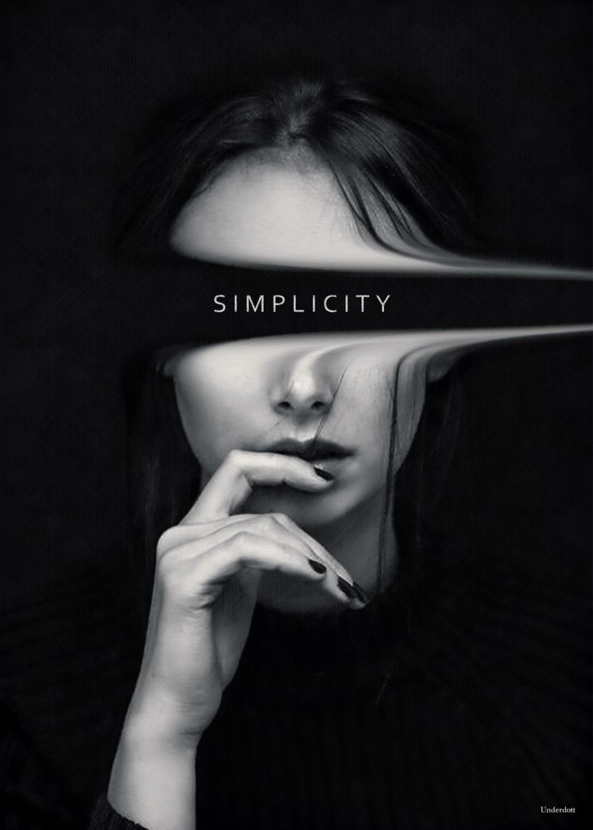 'SIMPLICITY' Poster, picture, metal print, paint by Underdott | Displate