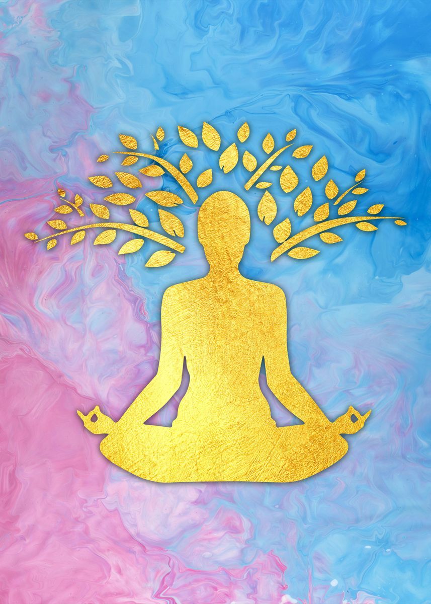 '03 Quotes yoga 03' Poster, picture, metal print, paint by Kaleigh ...