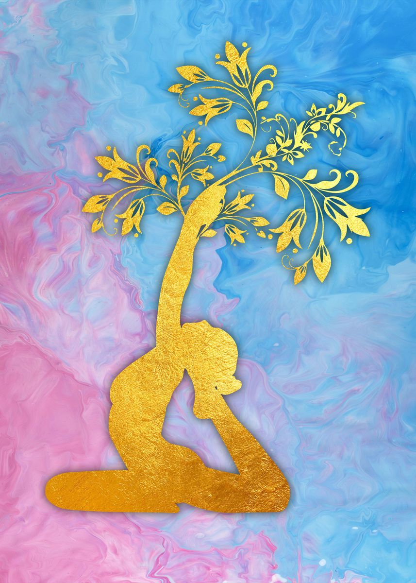 '06 Quotes yoga 06' Poster, picture, metal print, paint by Kaleigh ...