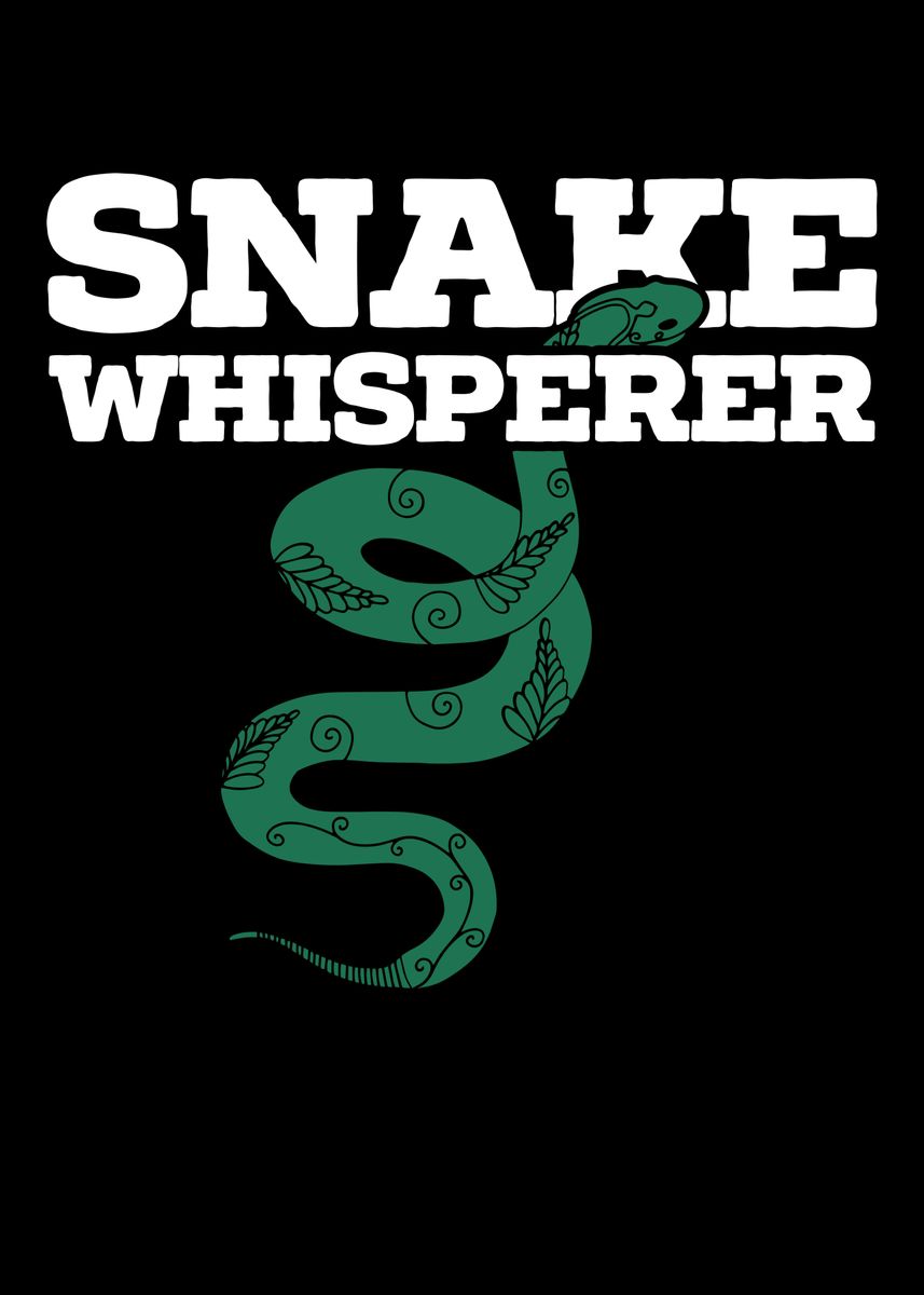 'Snake Whisperer' Poster, picture, metal print, paint by NAO | Displate