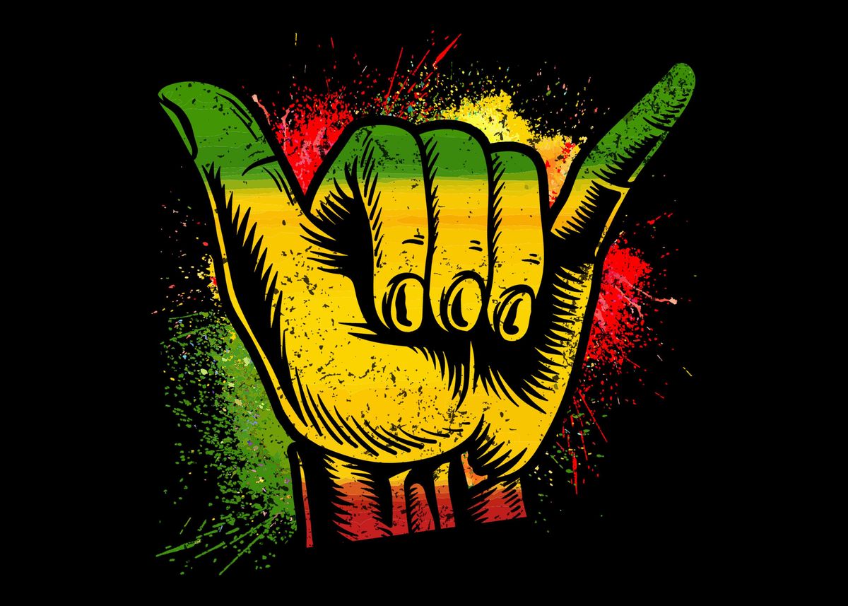 'Shaka Sign Hang Loose' Poster by LeSheer Displate | Displate