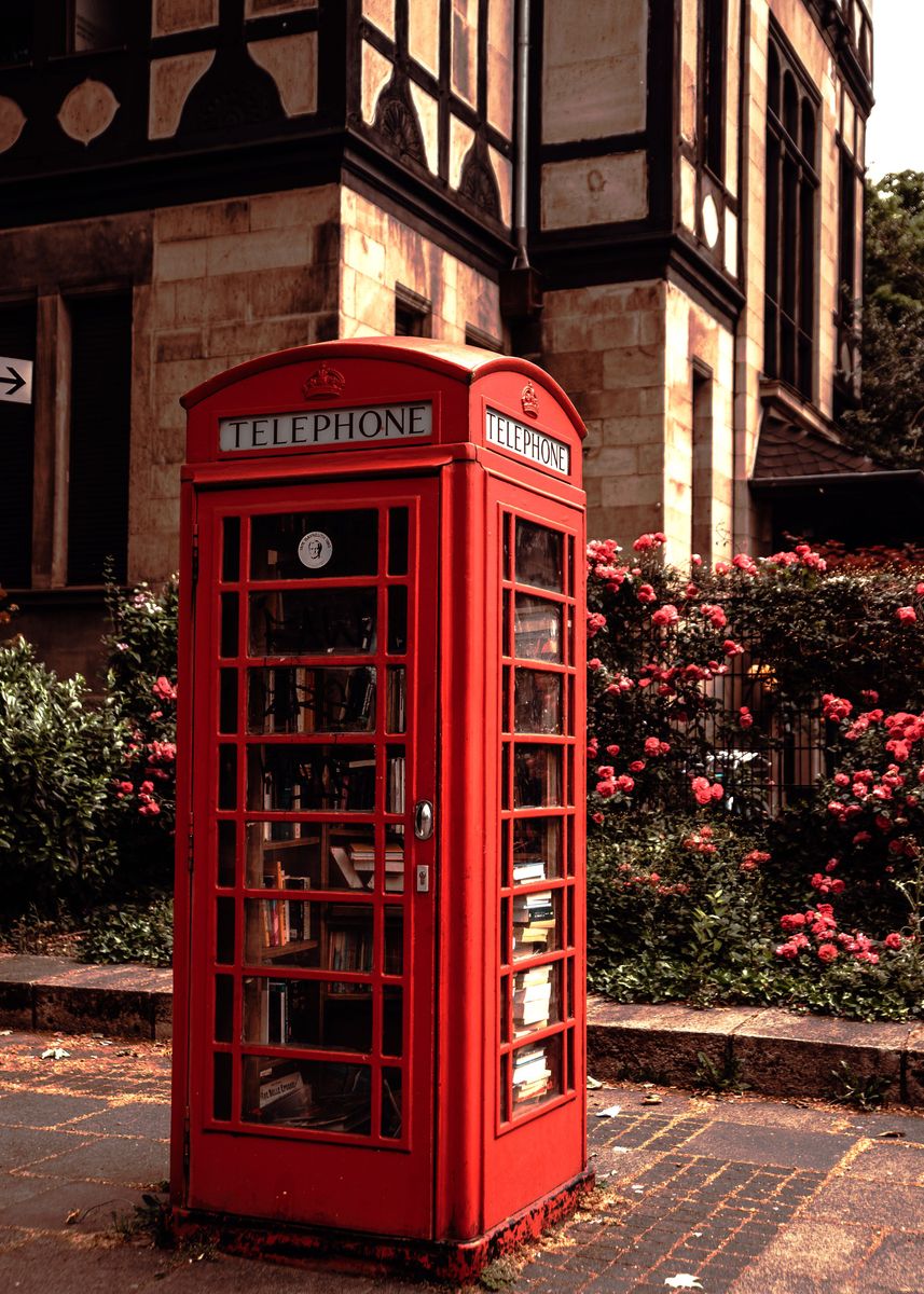 'London telephone cabin 1' Poster, picture, metal print, paint by ...