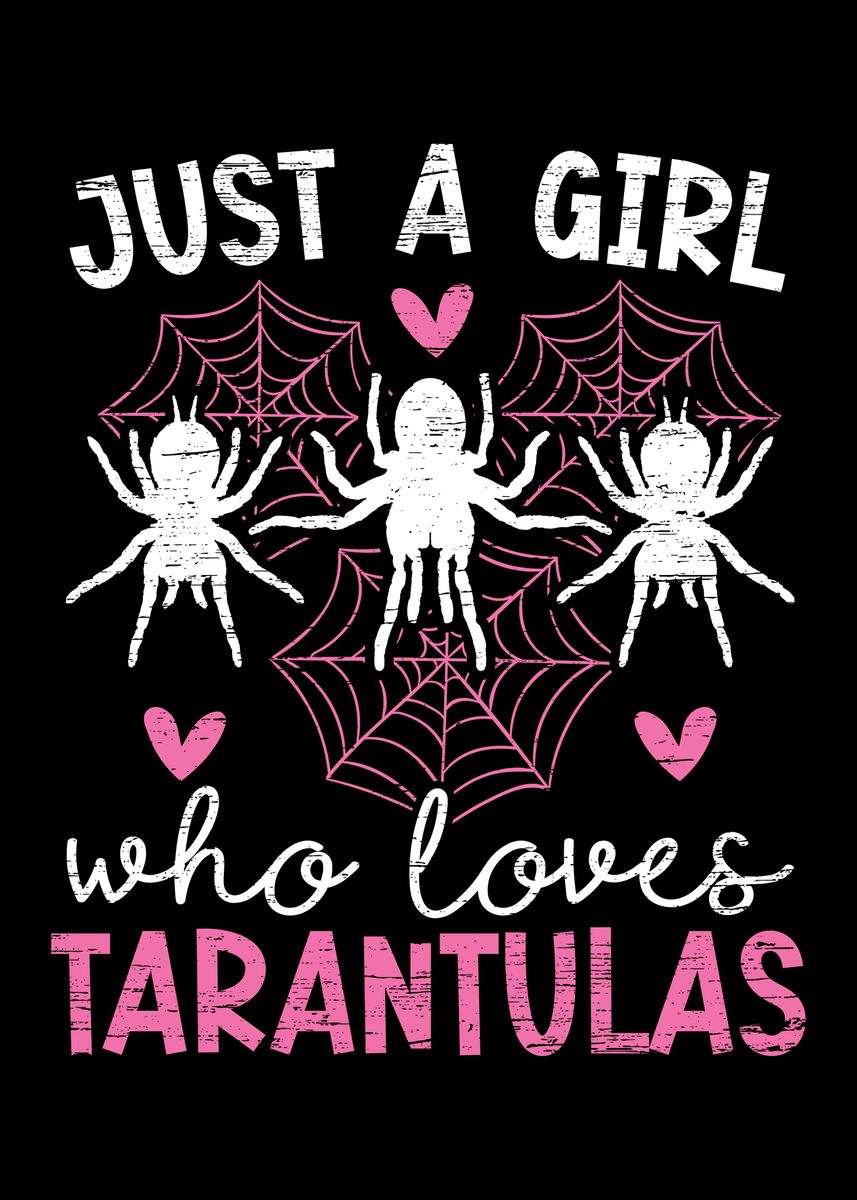 'A Girl Who Love Tarantulas' Poster by NAO | Displate
