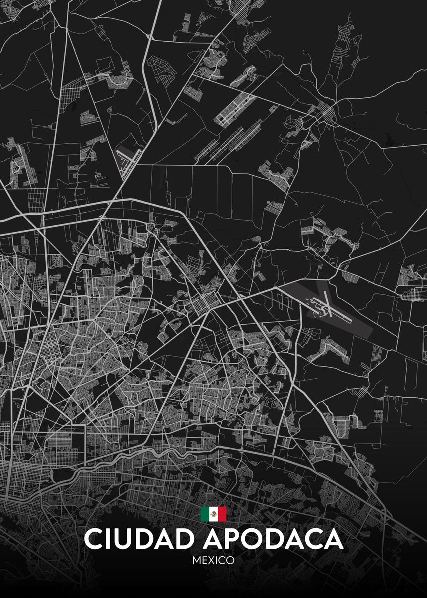 'Ciudad Apodaca MX' Poster, picture, metal print, paint by IMR Designs ...