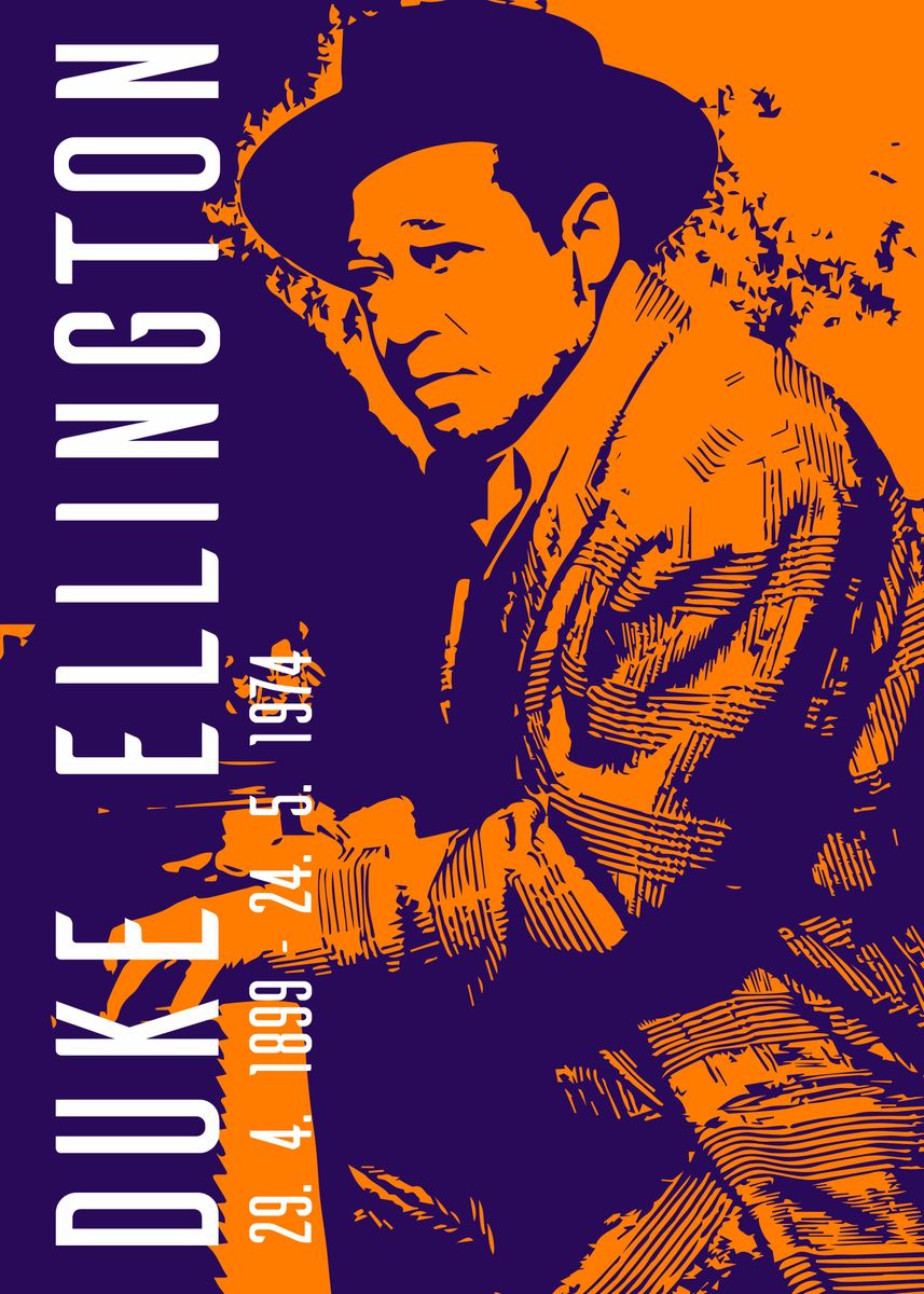 'Duke Ellington' Poster, picture, metal print, paint by Petra ...