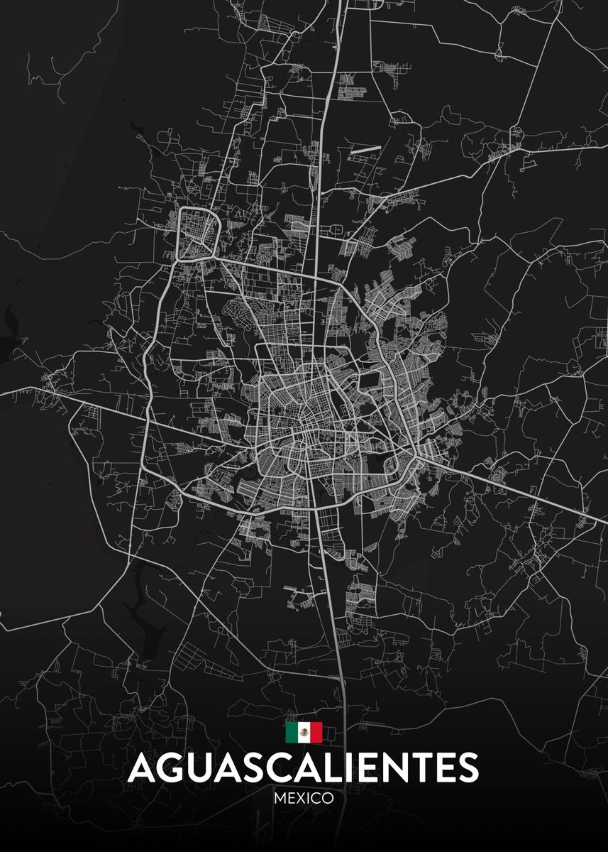 'Aguascalientes MX' Poster by IMR Designs | Displate