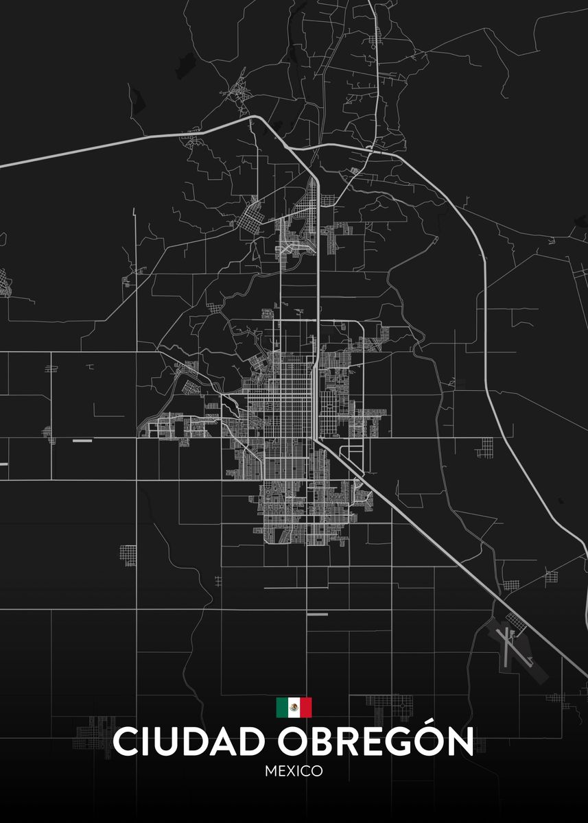 'Ciudad Obregon MX' Poster by IMR Designs | Displate