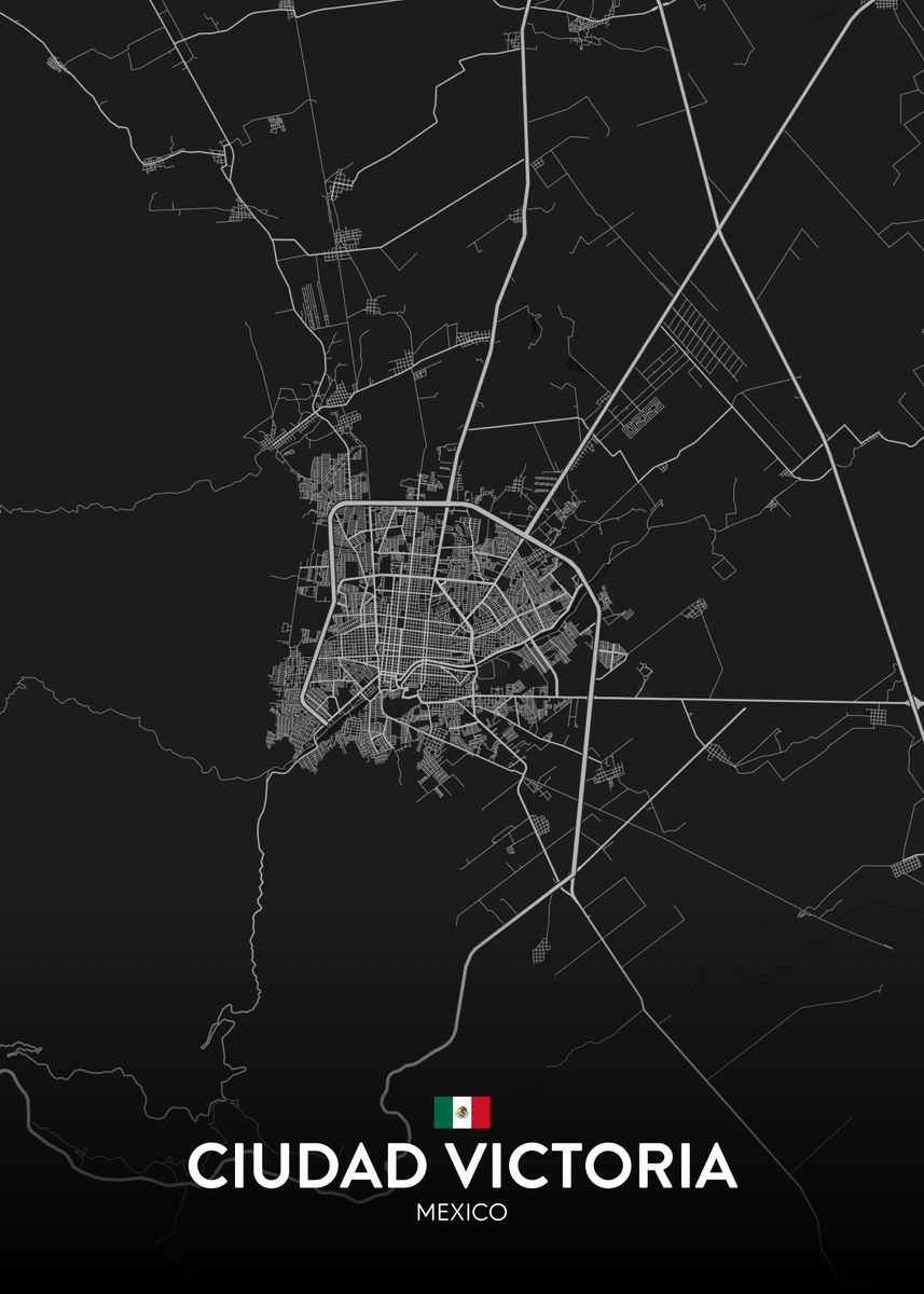 'Ciudad Victoria MX' Poster by IMR Designs | Displate