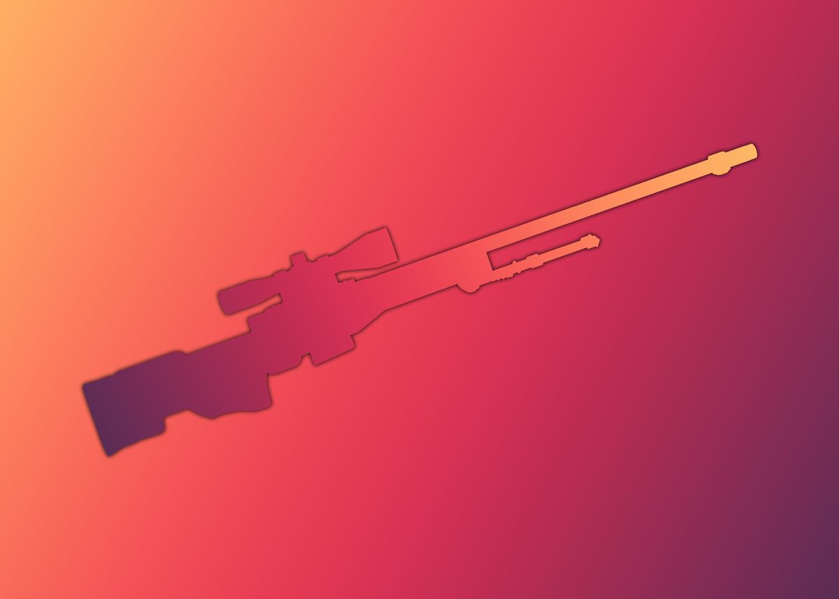 'CSGO AWP Fade' Poster by PH Design | Displate