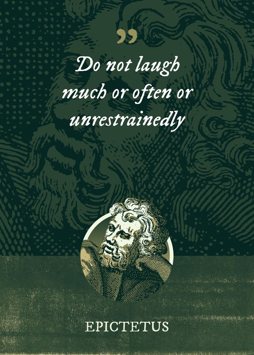 'Do not laugh much or often' Poster by Syahrasi | Displate