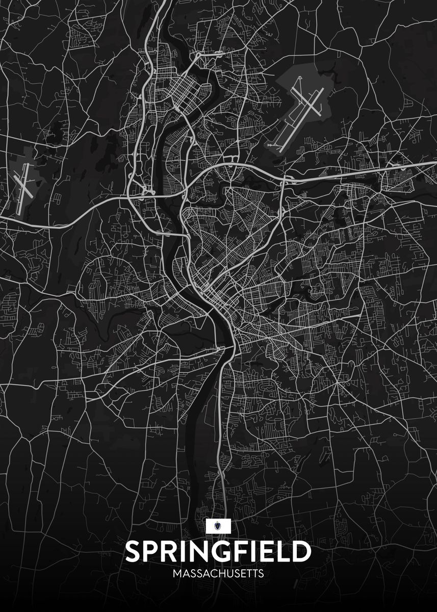 'Springfield MA' Poster by IMR Designs | Displate
