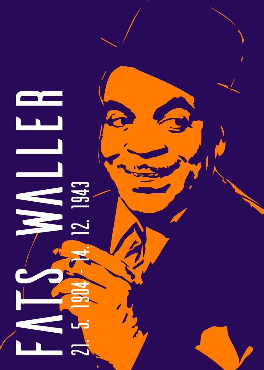 'Fats Waller' Poster by Petra Rommelfanger | Displate