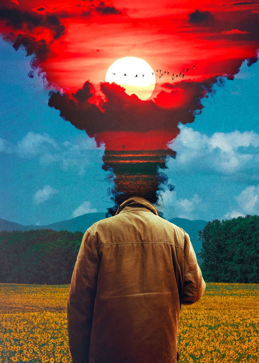 'Glimpse' Poster, picture, metal print, paint by seam less | Displate