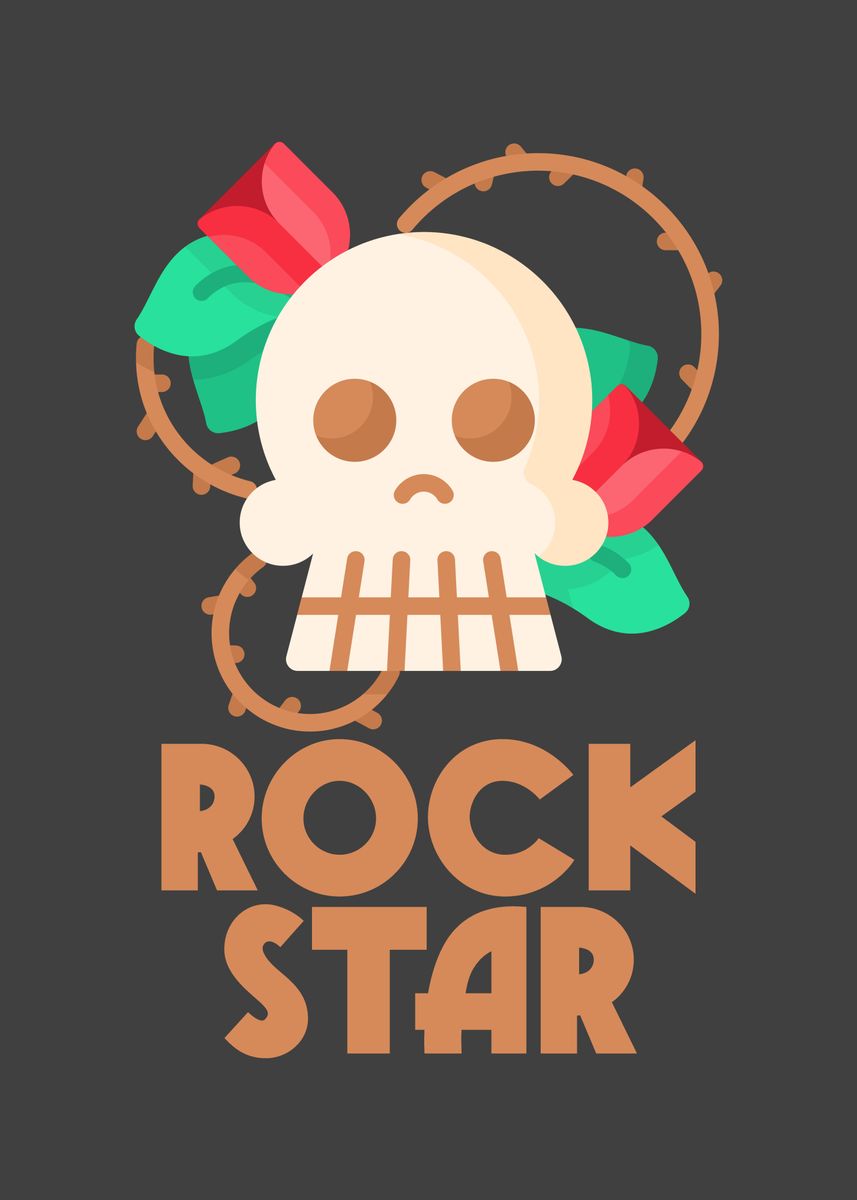 'Rock And Roll' Poster by SCHNUandME | Displate