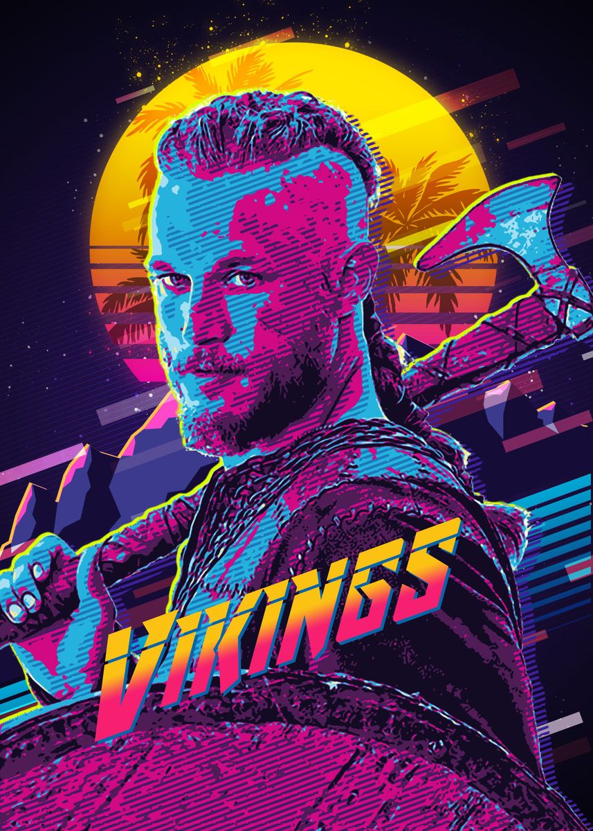 'Ragnar Lothbrok' Poster by Bestselling Displate | Displate