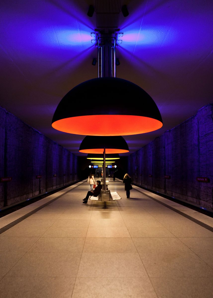 'Underground colors' Poster, picture, metal print, paint by ...