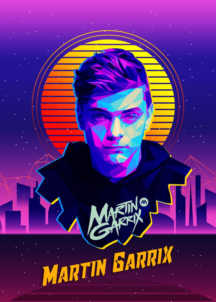 'martin garrix' Poster, picture, metal print, paint by Lowpoly Posters ...