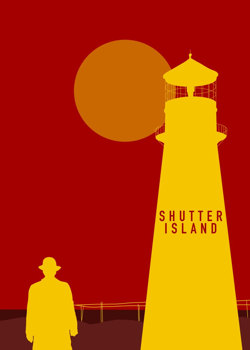 'Shutter island' Poster, picture, metal print, paint by UNIKORN | Displate