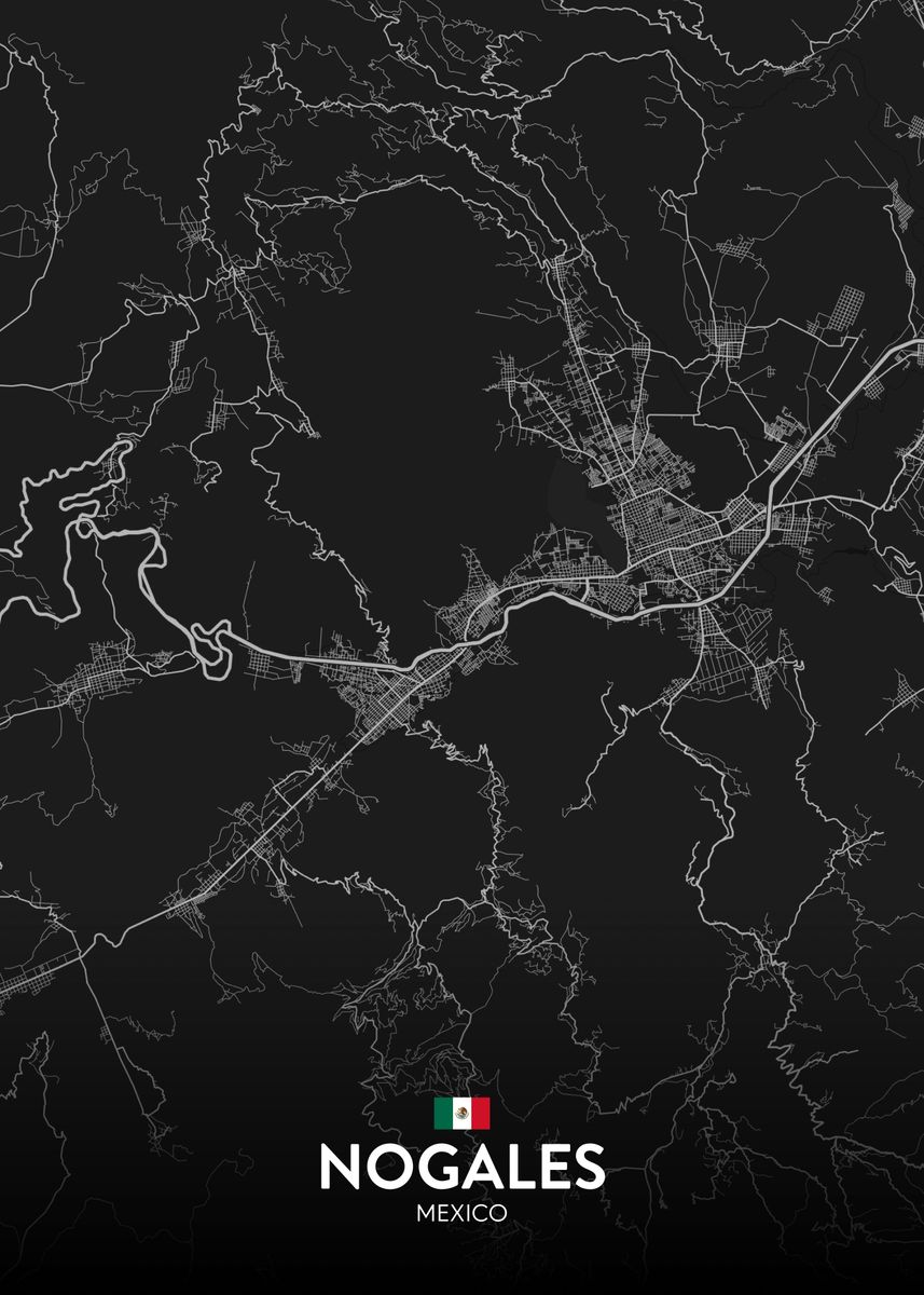 'Nogales MX' Poster, picture, metal print, paint by IMR Designs | Displate