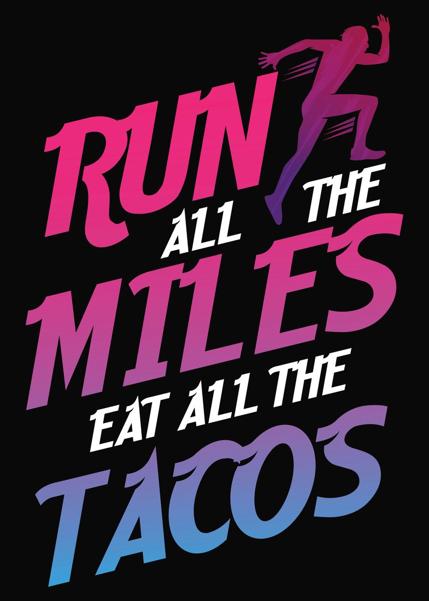 'Marathon Runner Ultra Run' Poster, picture, metal print, paint by ...
