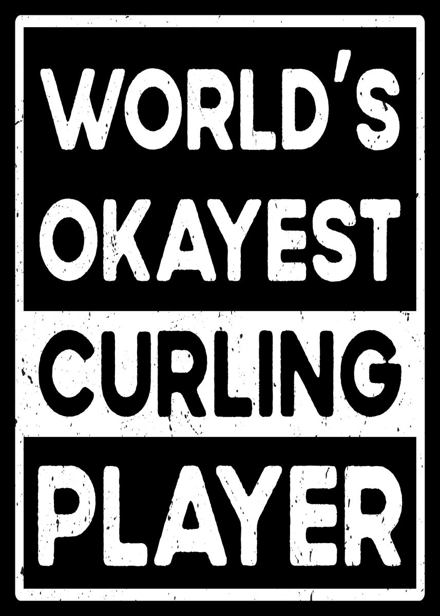 'Curling stick sports' Poster, picture, metal print, paint by ...