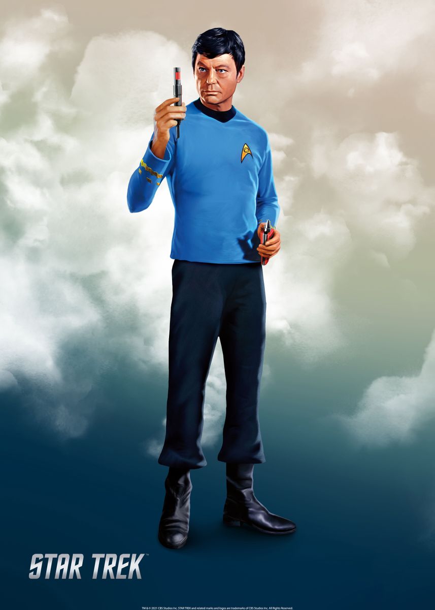 'Bones' Poster, picture, metal print, paint by Star Trek | Displate