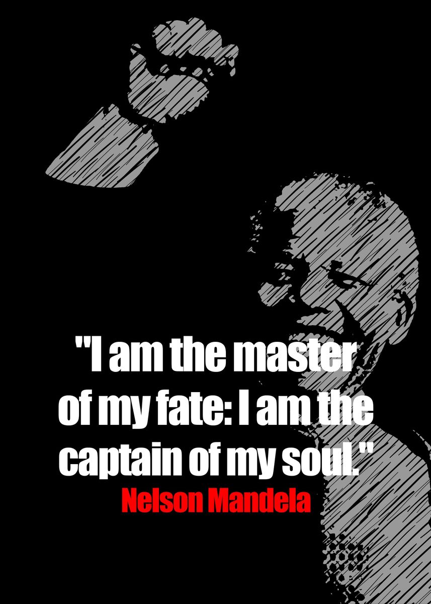 'Nelson Mandela Quotes' Poster, picture, metal print, paint by Faqih ...