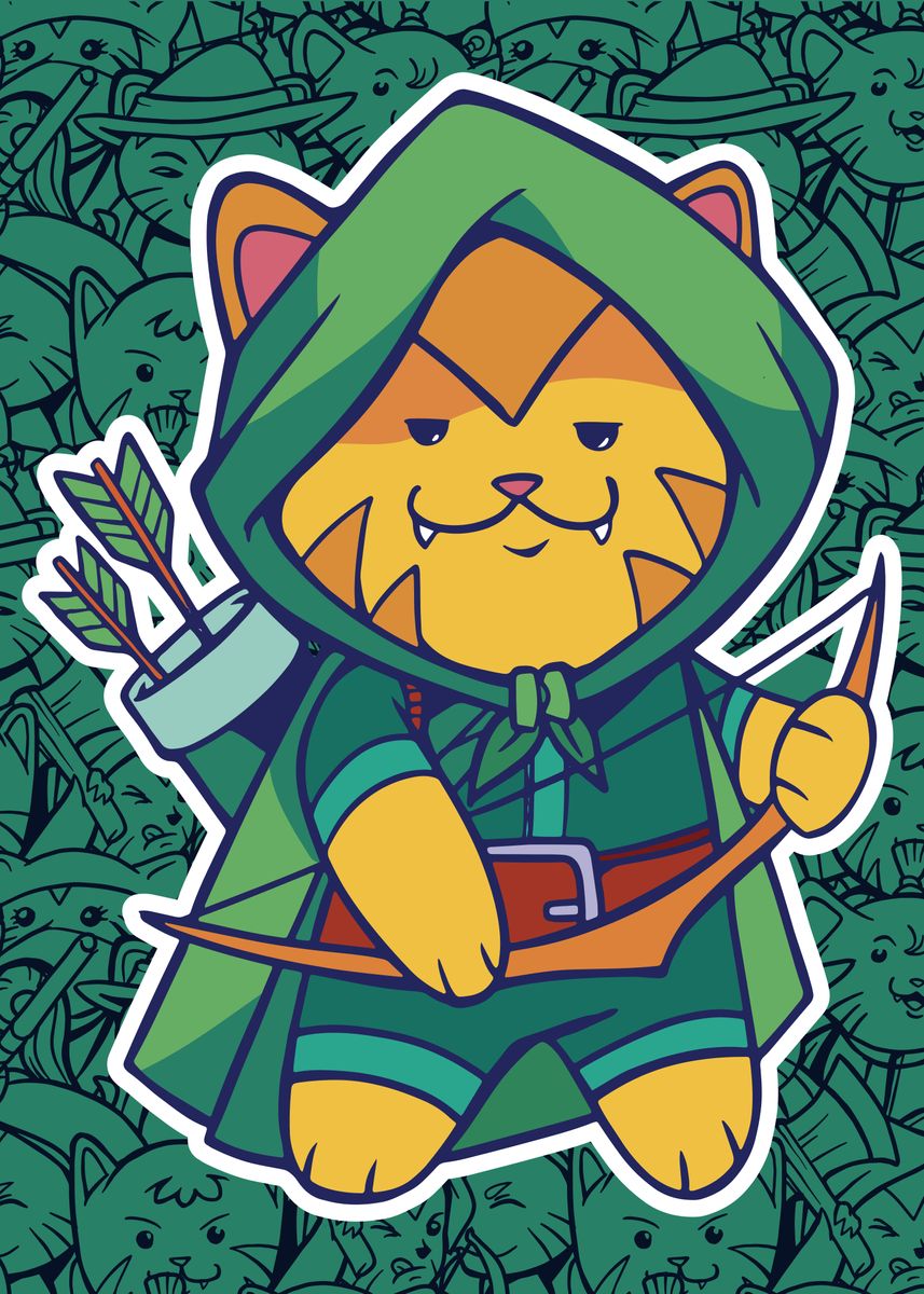 'Ranger RPG CAT' Poster, picture, metal print, paint by StonerPlates ...