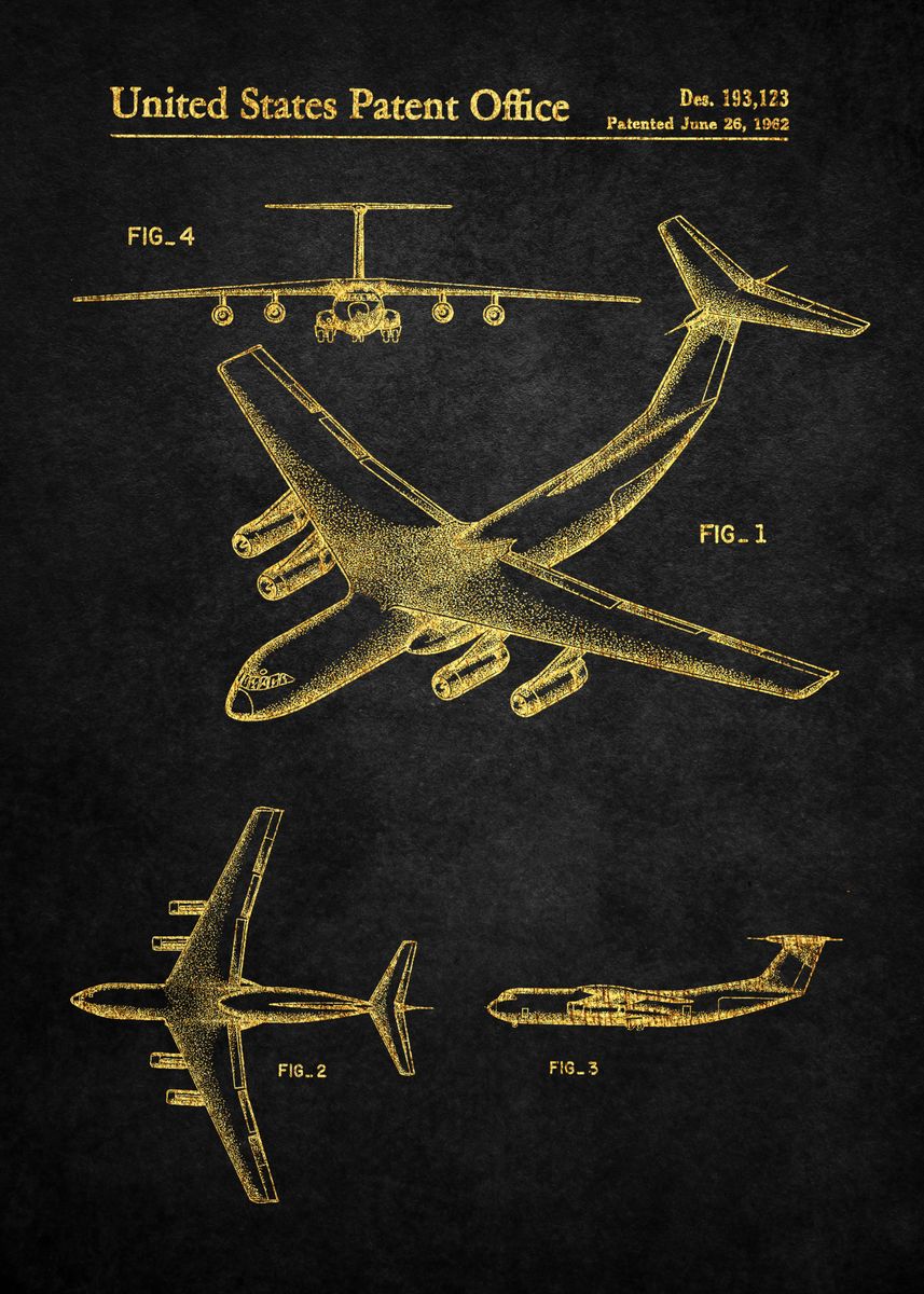 '79 Lockheed C141 Airplan' Poster, picture, metal print, paint by ...