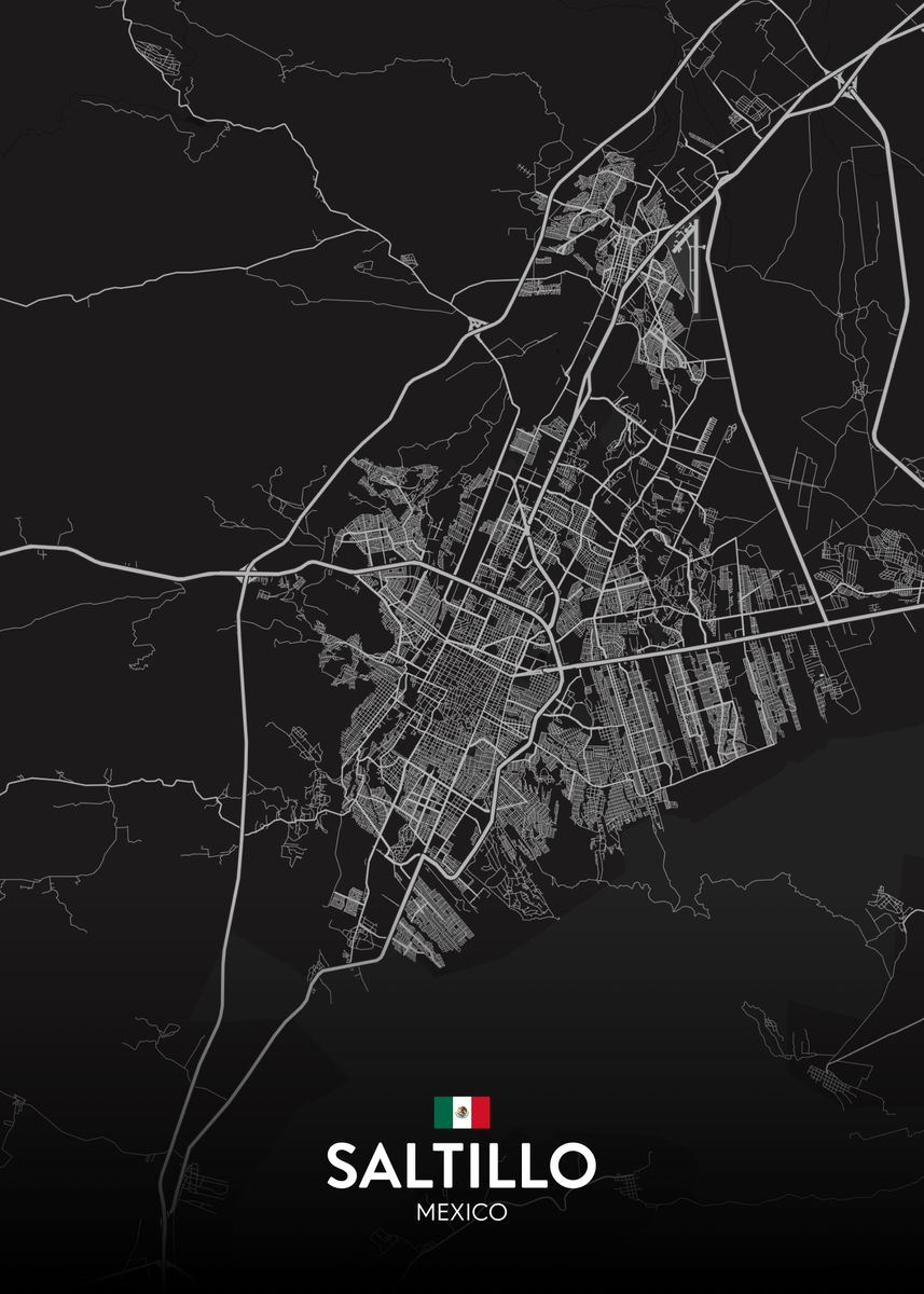 'Saltillo MX' Poster, picture, metal print, paint by IMR Designs | Displate