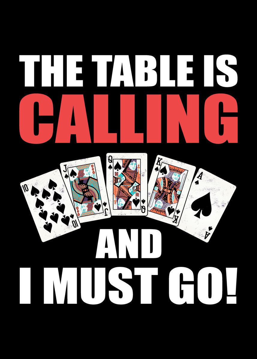 'Funny Casino Blackjack' Poster, picture, metal print, paint by ...