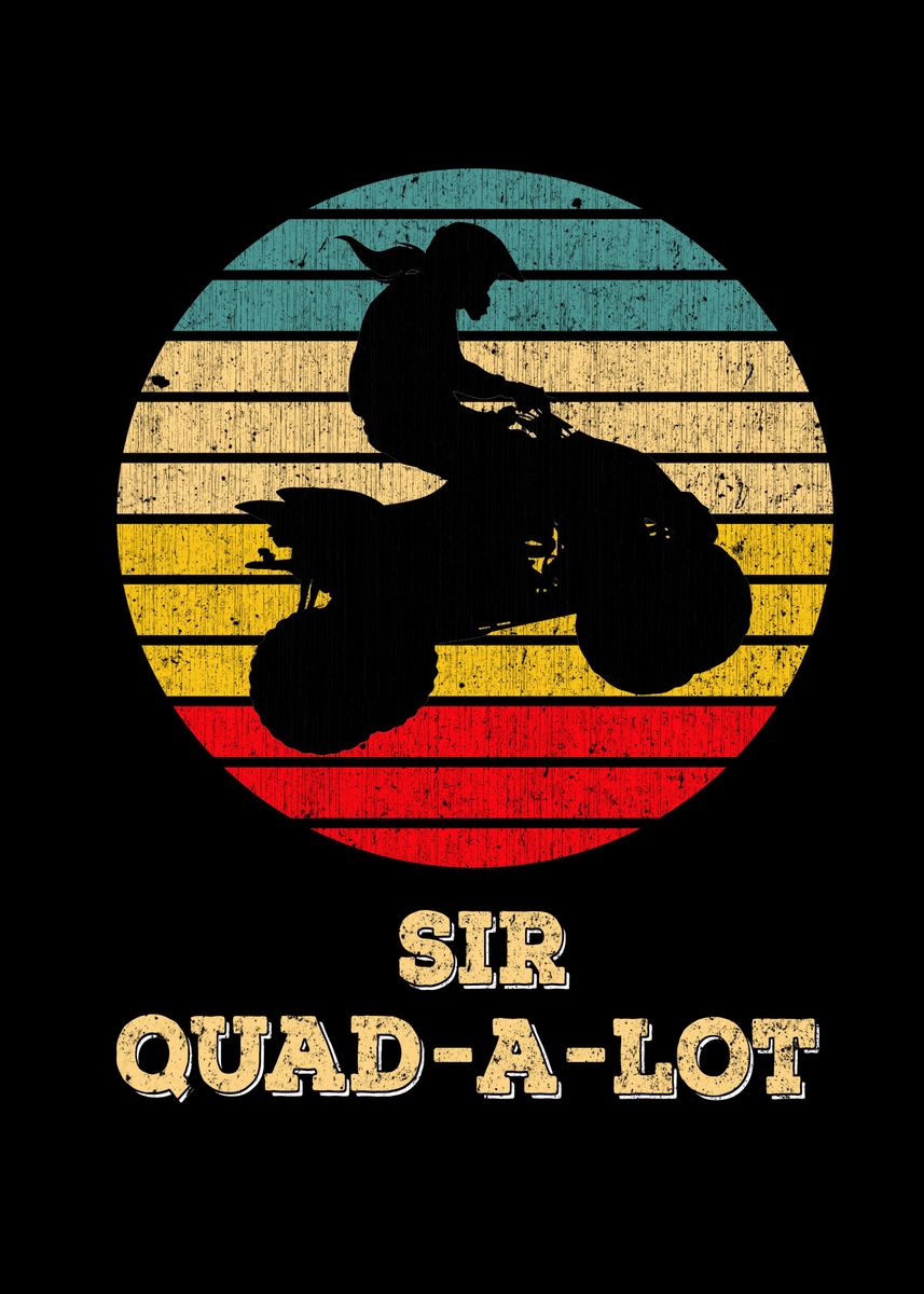 'Cooles Quad und ATVDesign' Poster by Lion Löwe | Displate