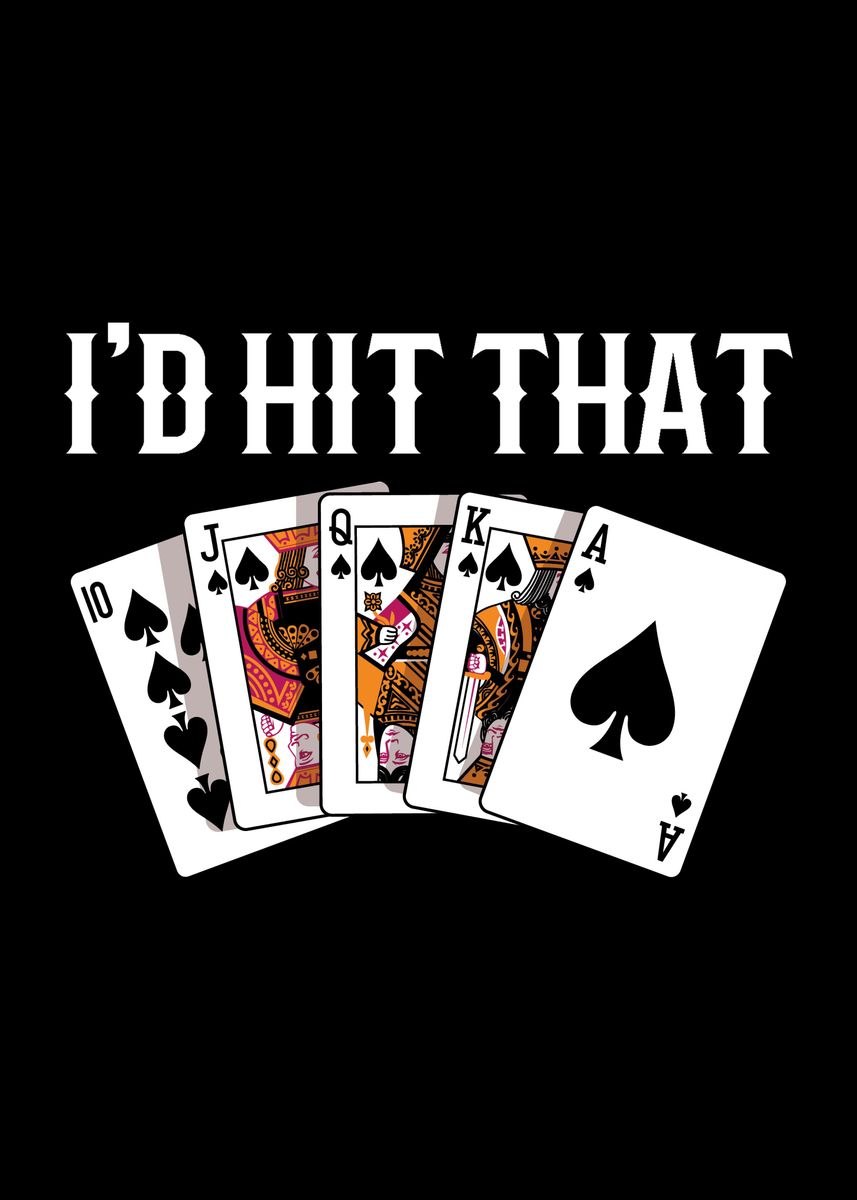 'Id Hit That' Poster, picture, metal print, paint by FunnyGifts | Displate