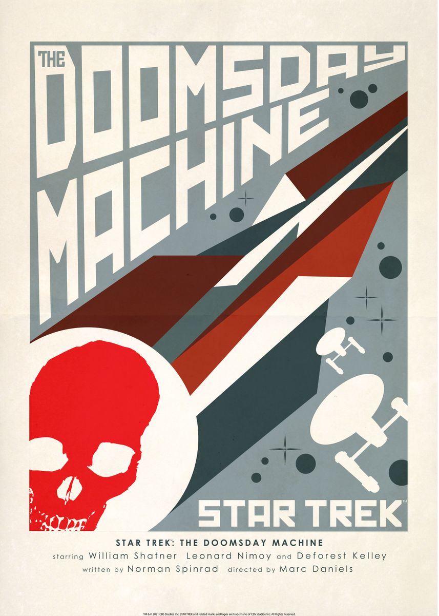 'The Doomsday Machine' Poster, picture, metal print, paint by Star Trek ...