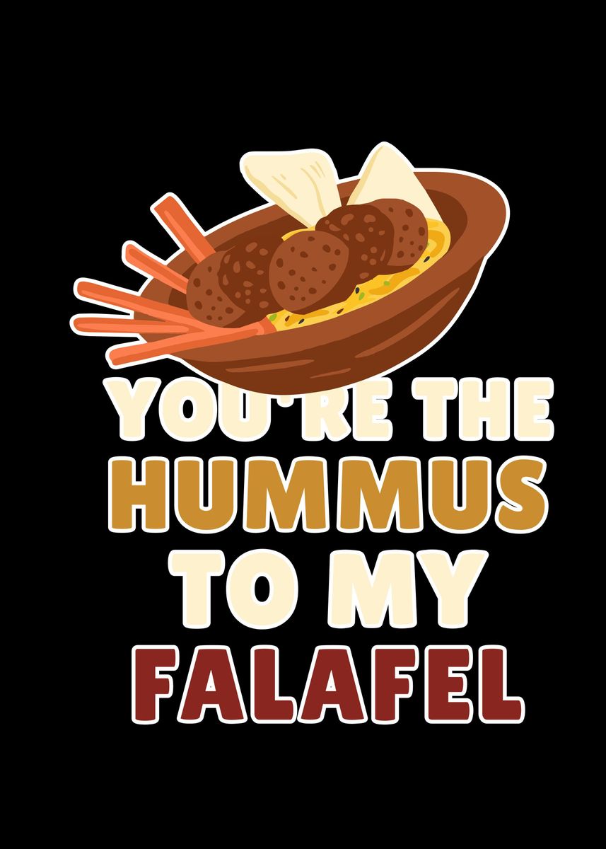 'Hummus Falafel Arabic Food' Poster, picture, metal print, paint by ...
