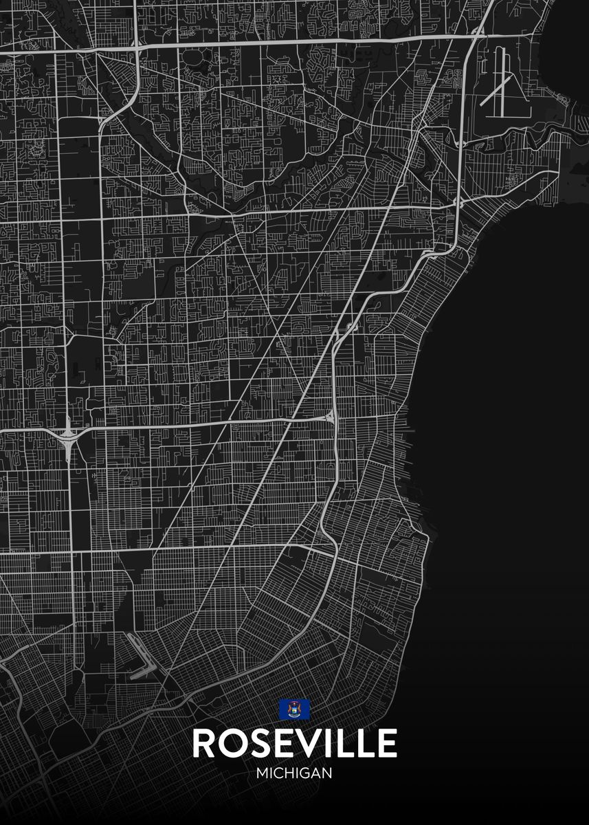 'Roseville MI' Poster, picture, metal print, paint by IMR Designs ...