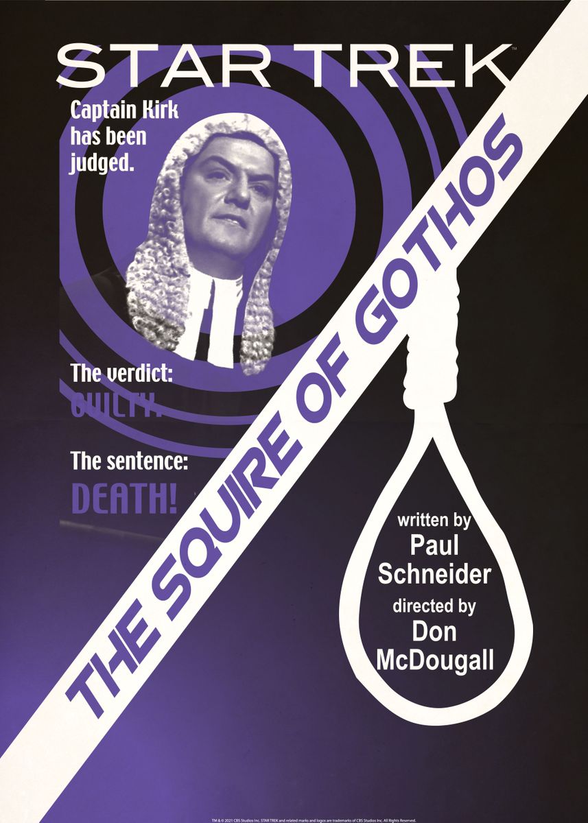 'The Squire of Gothos' Poster, picture, metal print, paint by Star Trek | Displate