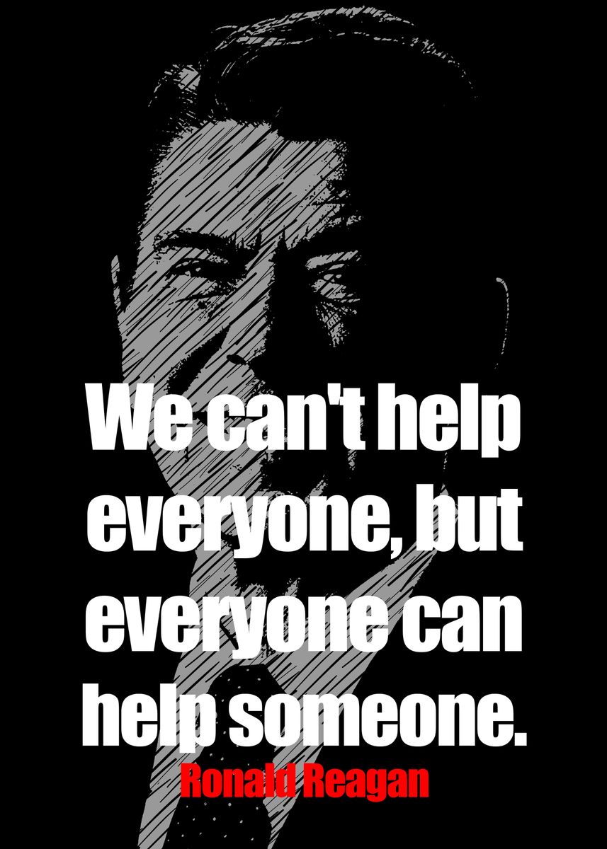 'Ronald Reagan Quotes' Poster by Faqih Art | Displate