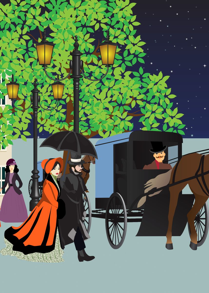 'Victorian winter' Poster by Michal Eyal | Displate