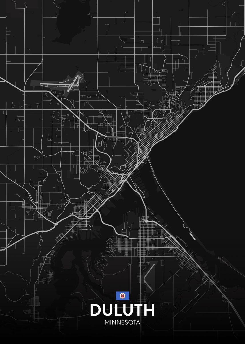 'Duluth MN' Poster, picture, metal print, paint by IMR Designs | Displate